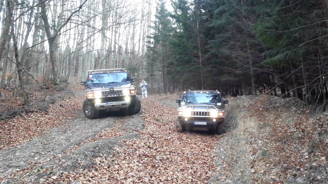 Silvester 2015 HUMMERs H2 & Cadillac escalade esv OFF ROAD 8 - YouTube