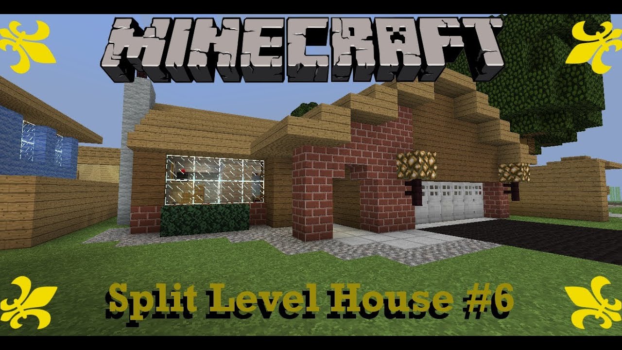 Minecraft Split Level House Walkthrough # 6 (SuburbCraft Ep. 14) - YouTube