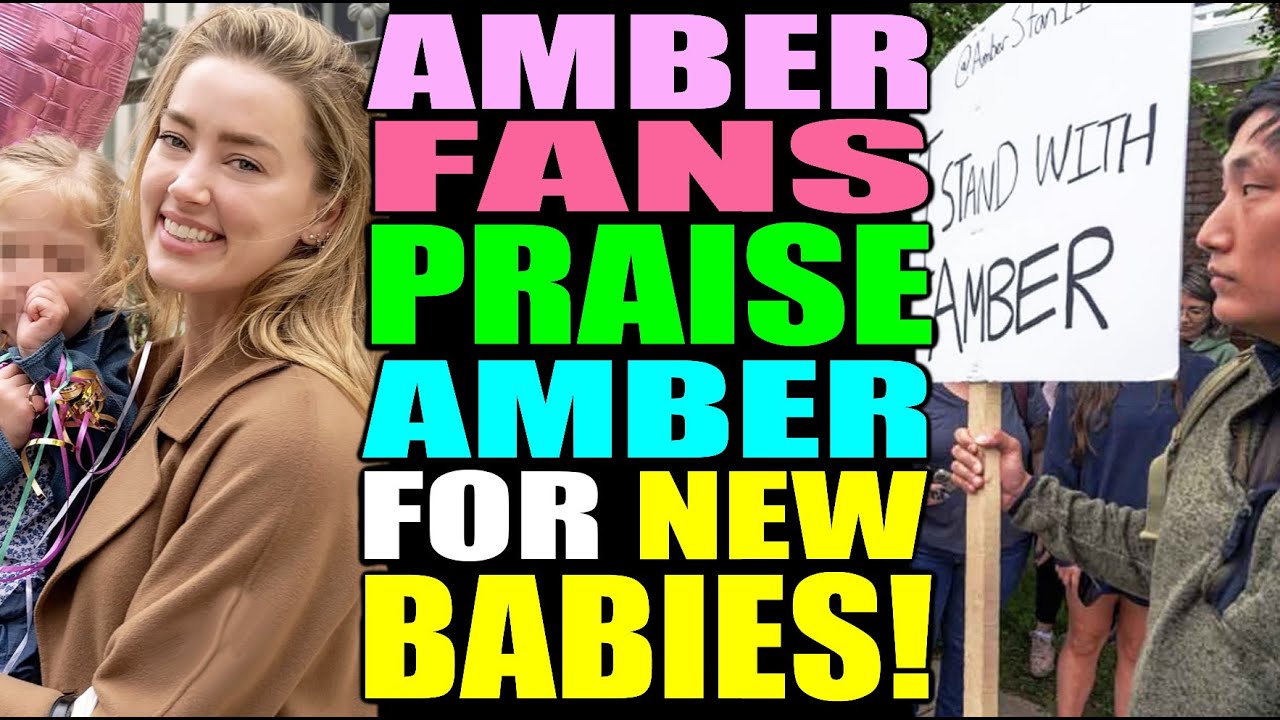 Amber Heard fans PRAISE her NEW BABIES! - YouTube