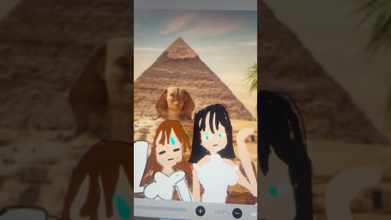 Egyptian trend but different my OC crystal is half mermaid half siren ...