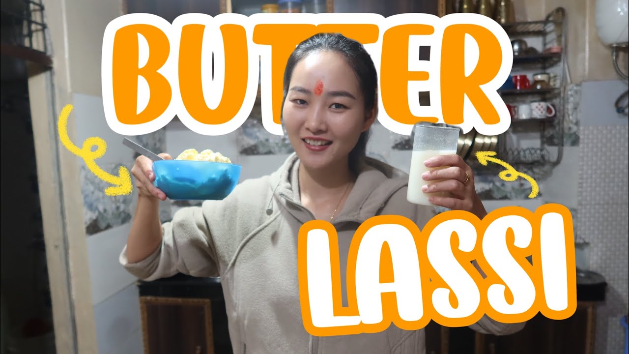 Homemade Butter&Lassi | Chinese wife live in Indian village - YouTube