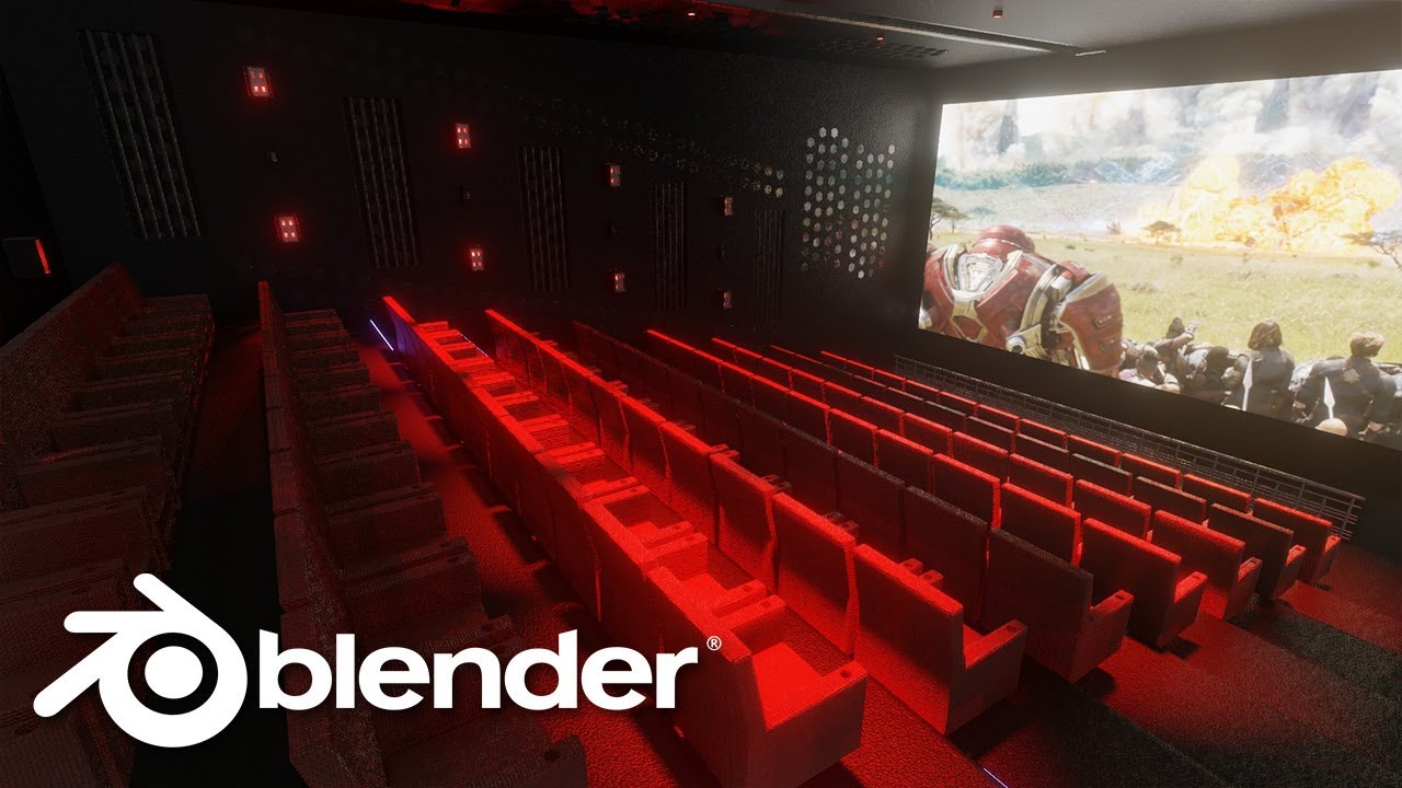 [Final] Theater In Blender Beginner Tutorial #blender #blendertutorial ...