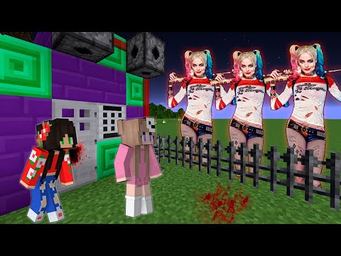 BASE DO CORINGA SECRETA 100% SEGURA CONTRA A ARLEQUINA CIUMENTA NO MINECRAFT