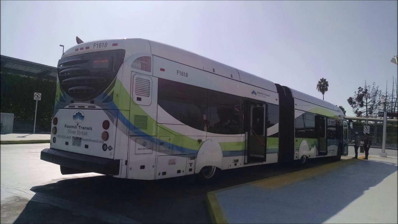 Foothill Transit 2007 NABI 60-BRT CNG #F1618 - YouTube