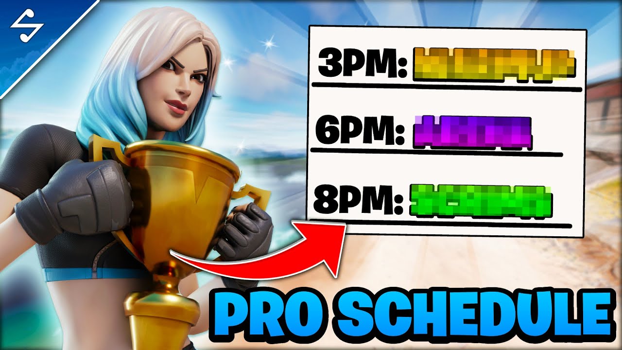 How To *TRAIN* Like a PRO PLAYER! - Fortnite Pro Practice Schedule ...