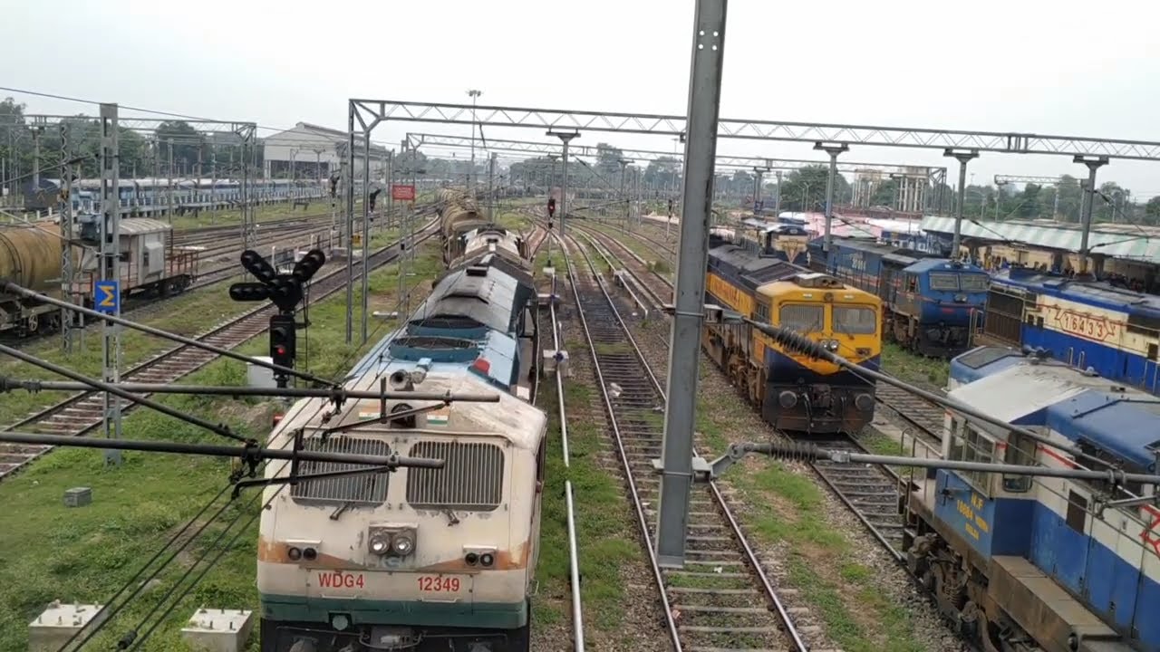 Oil Tanker Train of Indian Railway entering Katihar Railway Station ...