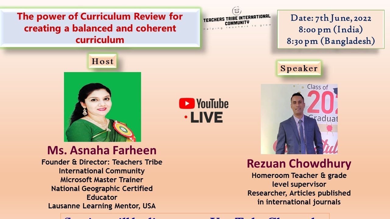 The power of Curriculum Review for creating a balanced and coherent ...
