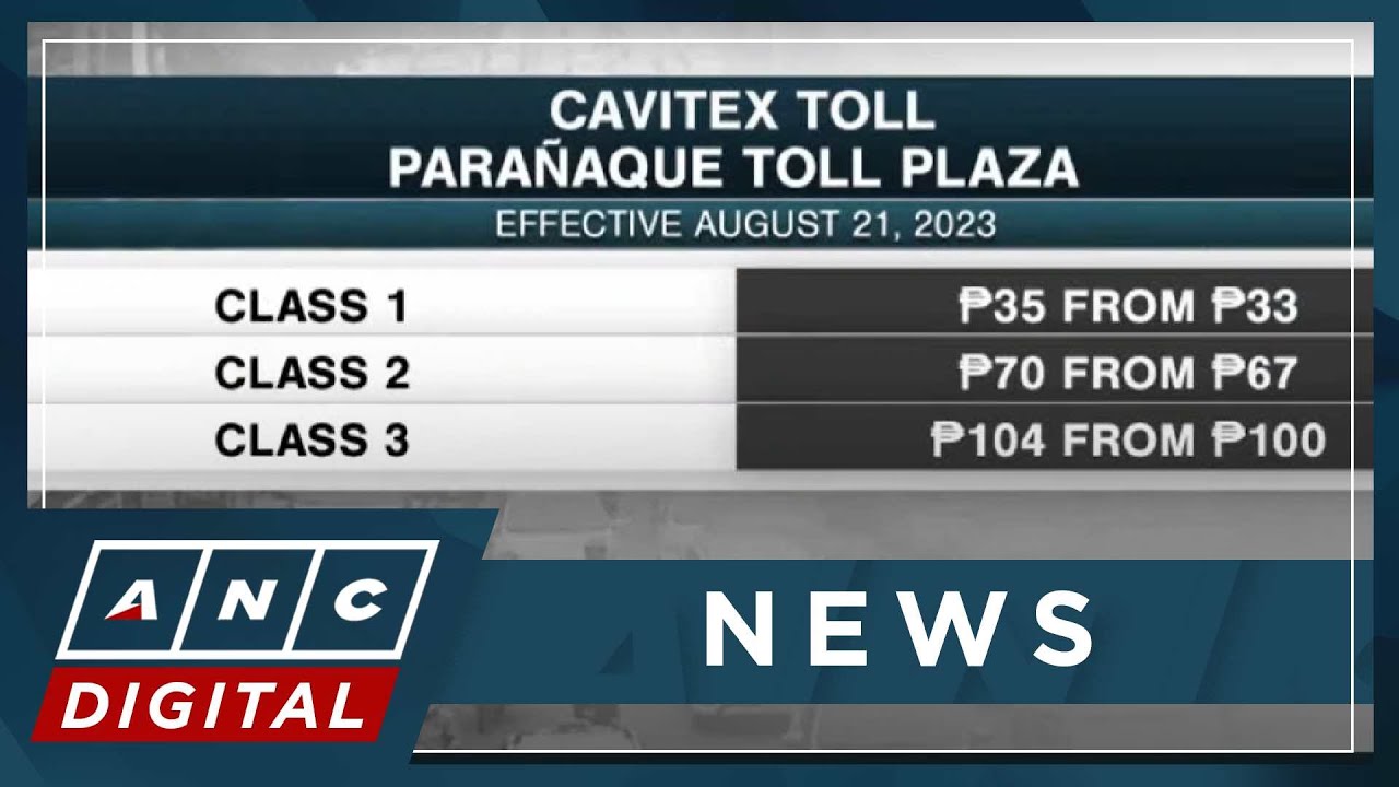CAVITEX to increase toll on August 21 | ANC - YouTube