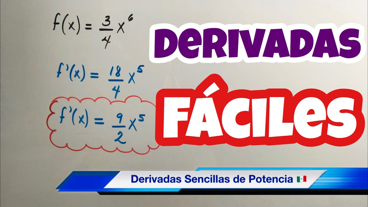 DERIVADAS Algebraicas con FRACCIONES (Derivación de Funciones) - YouTube