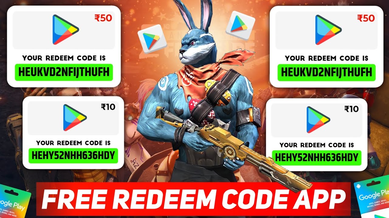 Claim ₹10 Free Redeem Code App | Free Google Play Redeem Code App ...
