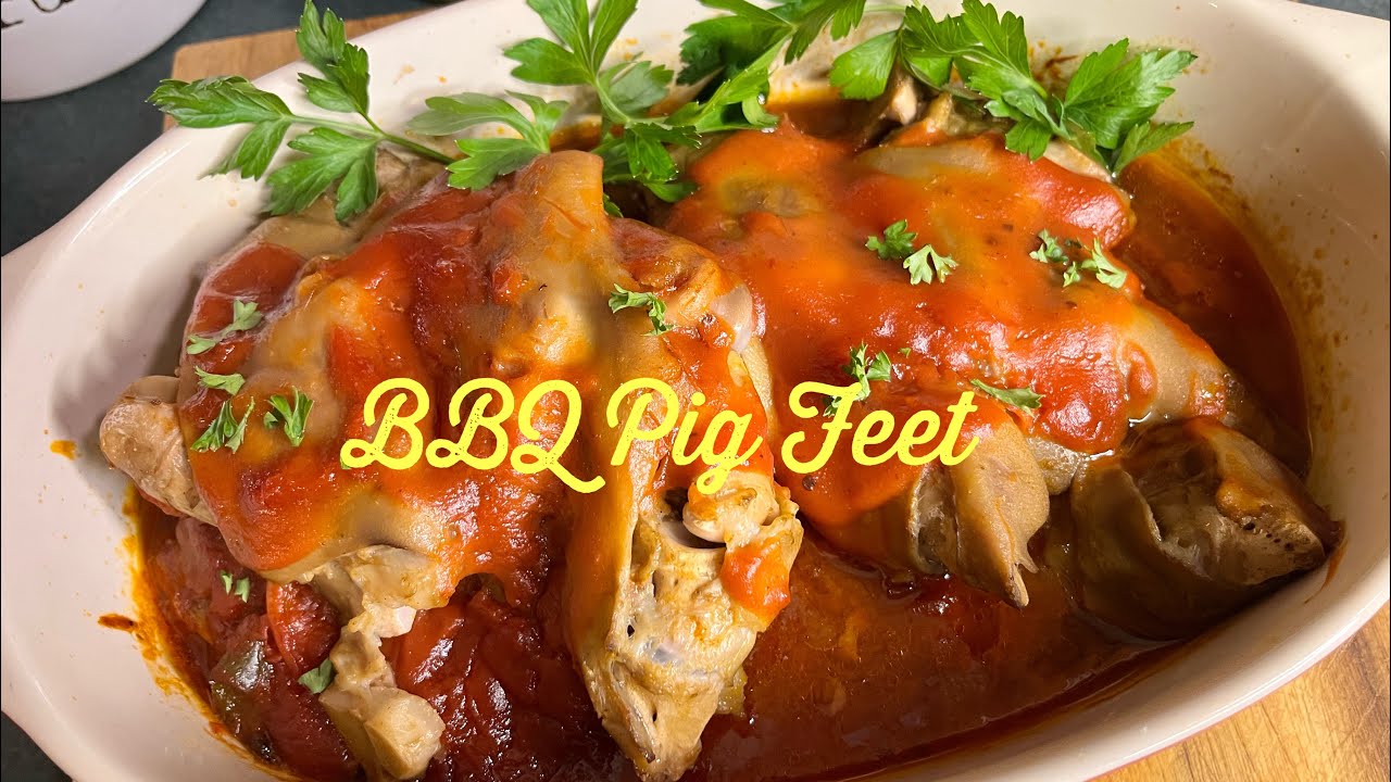 COUNTRY STYLE BBQ PIG FEET #cookingwithjudycaldwell #porkrecipe - YouTube