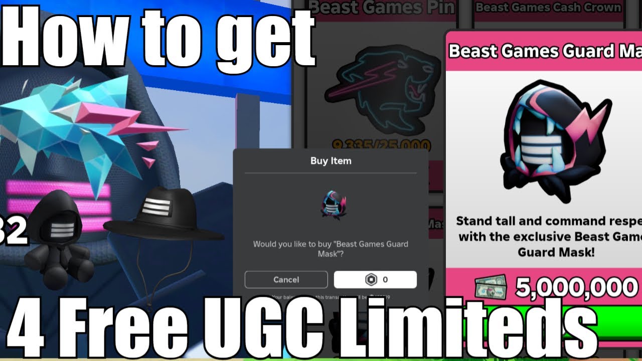 How to get Beast Games Guard Mask & Beast Games Helm in Beast Games ...