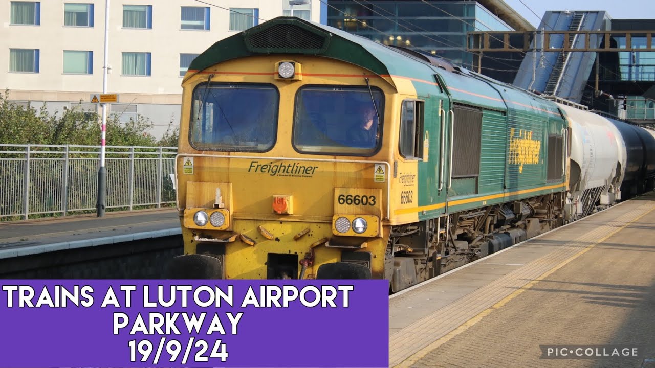 Trains at Luton Airport Parkway - 19/9/24 - YouTube