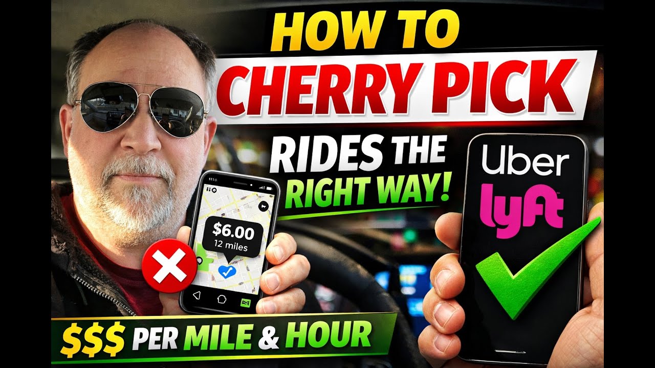 How to Cherry Pick Rides the RIGHT Way (Uber & Lyft Drivers) - YouTube