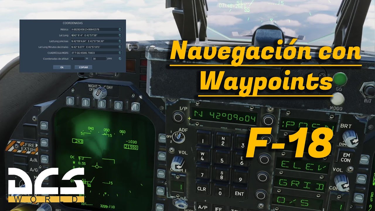 Navegación Con Waypoints En El F 18 Dcs World Youtube