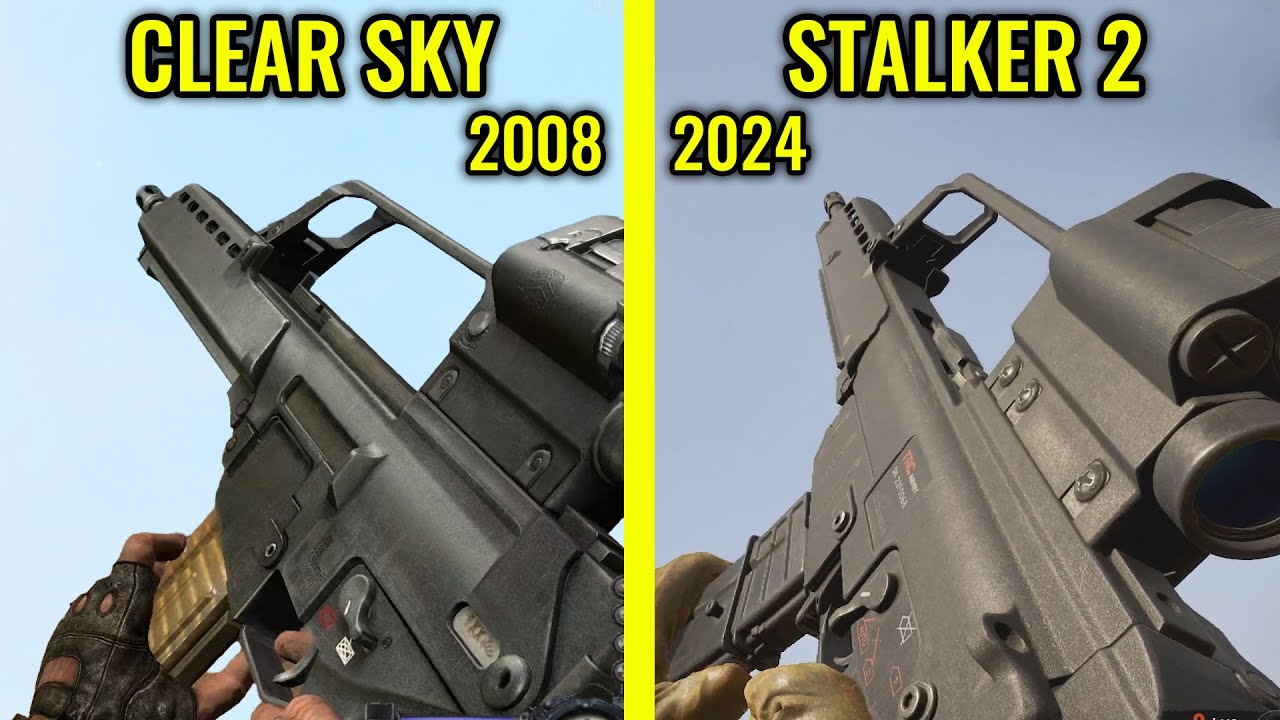 The second Stalker game vs STALKER 2 - Weapons Comparison - YouTube