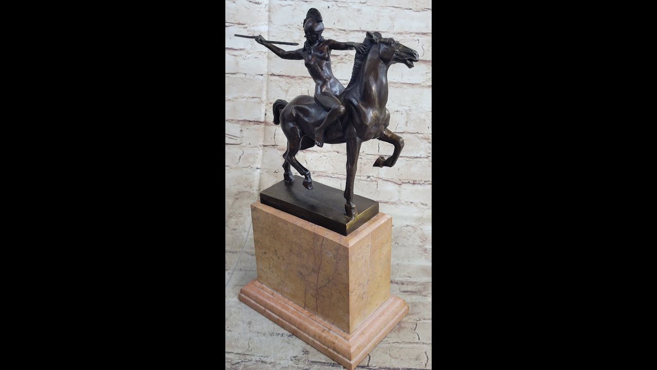 Amazon Female Warrior on Horseback Hippolyta Bronze Statue Sculpture 15 ...