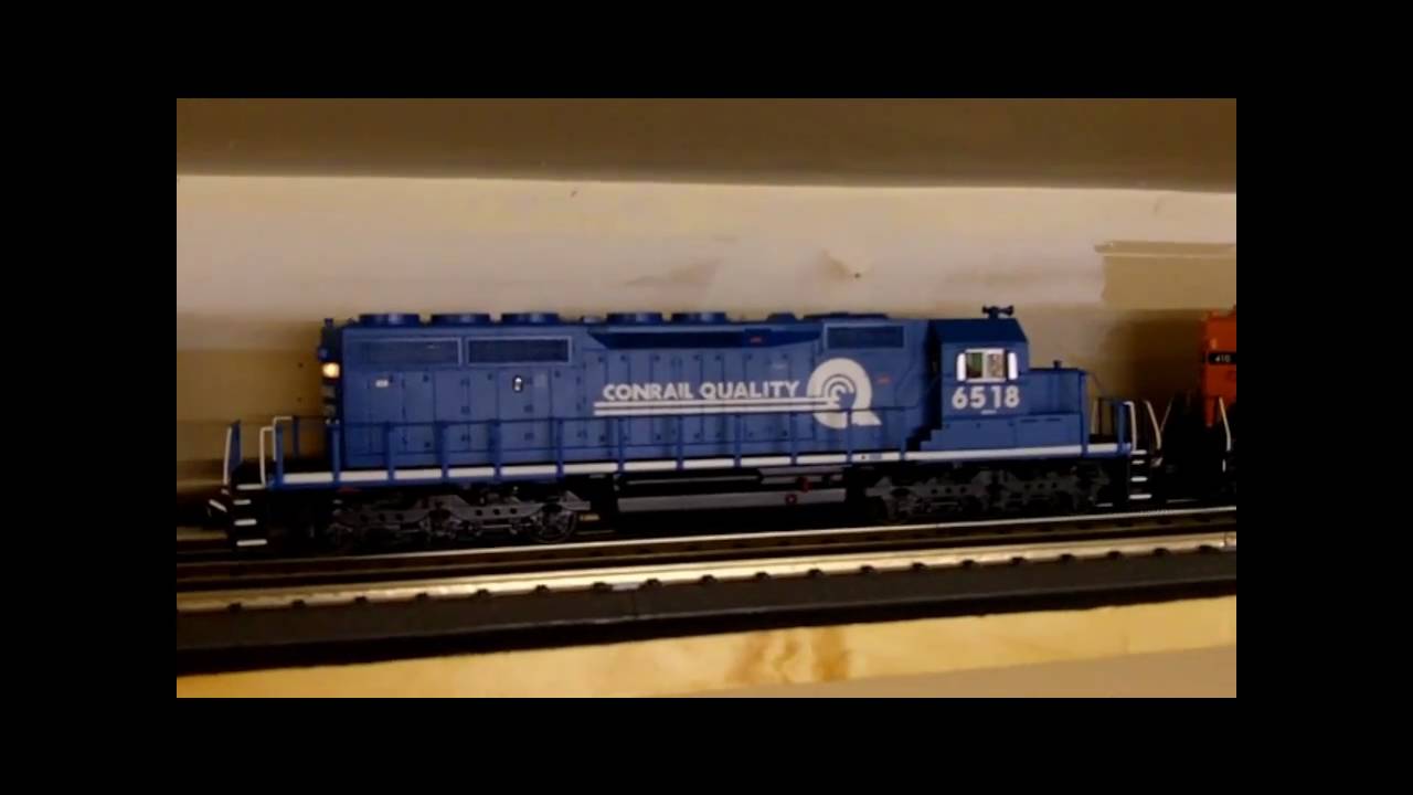 MTH Trains Premier Conrail SD40-2 Powered & GN SD45 Lashup 20-2862-1 20 ...