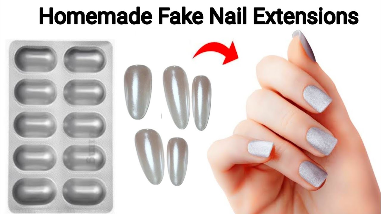 DIY Homemade Nail Extensions/ How to make Nail Extensions at home - YouTube