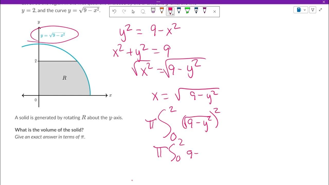 2024 2025 AP Calc 8.9 Disk Method - YouTube