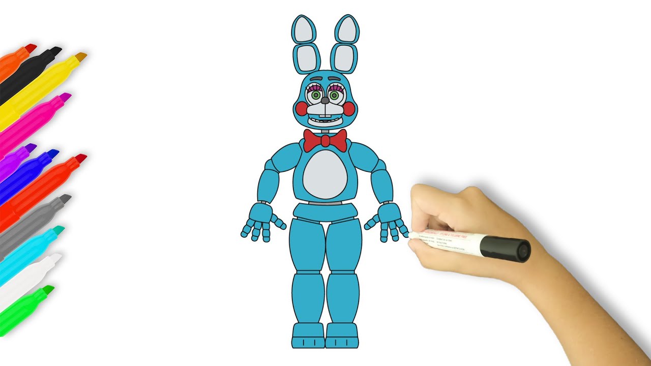 How to Draw Toy Bonnie | FNAF 2 Movie - YouTube