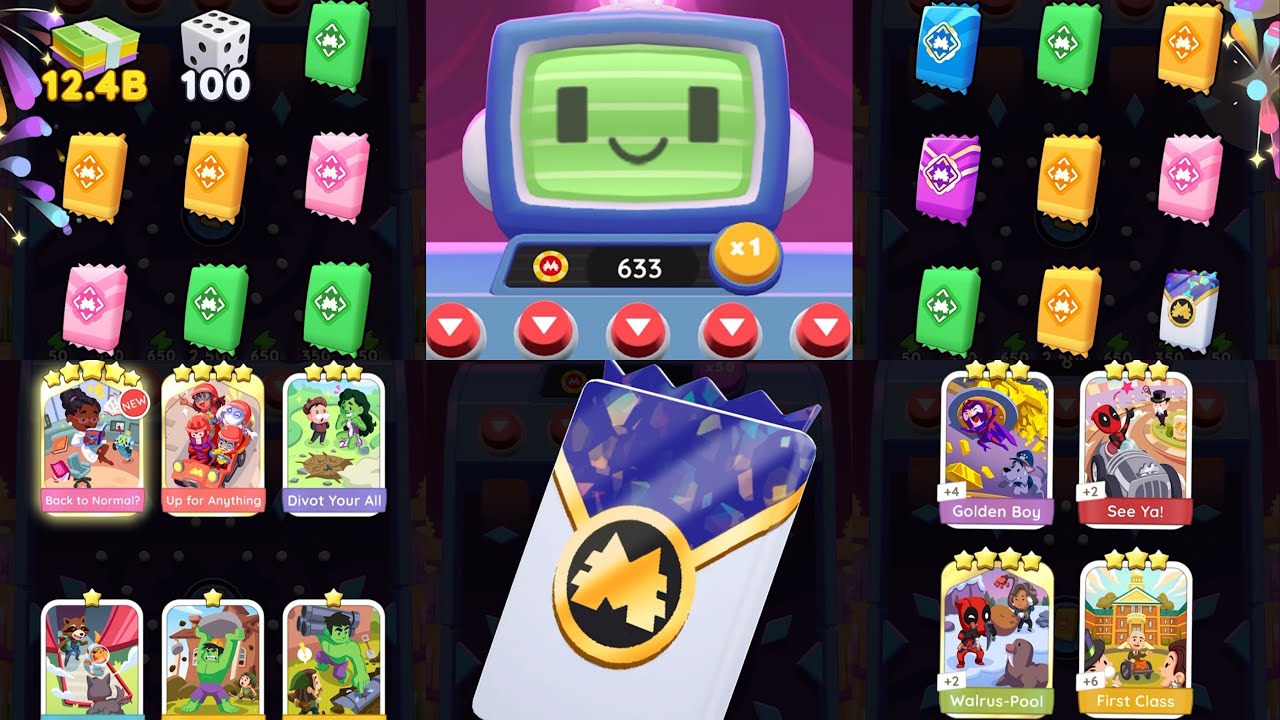 MonopolyGO! Sticker Drop PEG-E 633 Token First Page Full Complete New ...