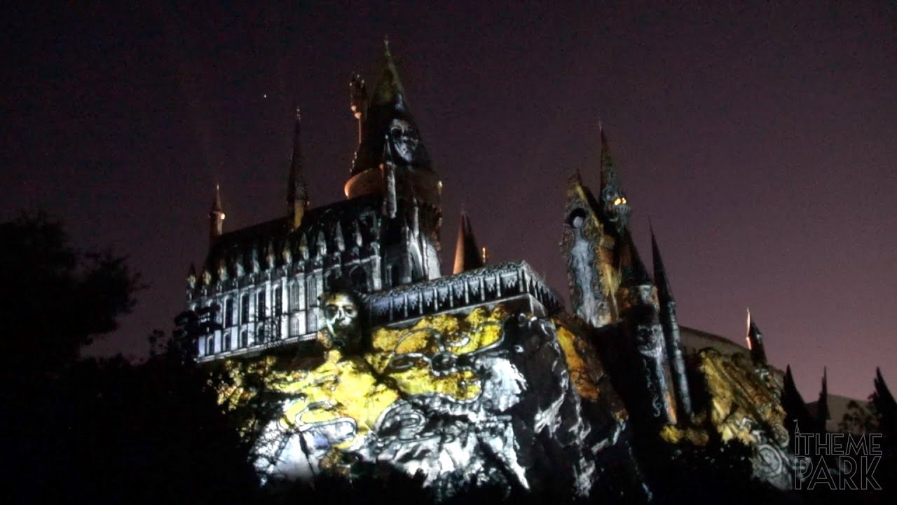 Dark Arts at Hogwarts Castle Full Show at Islands of Adventure ...