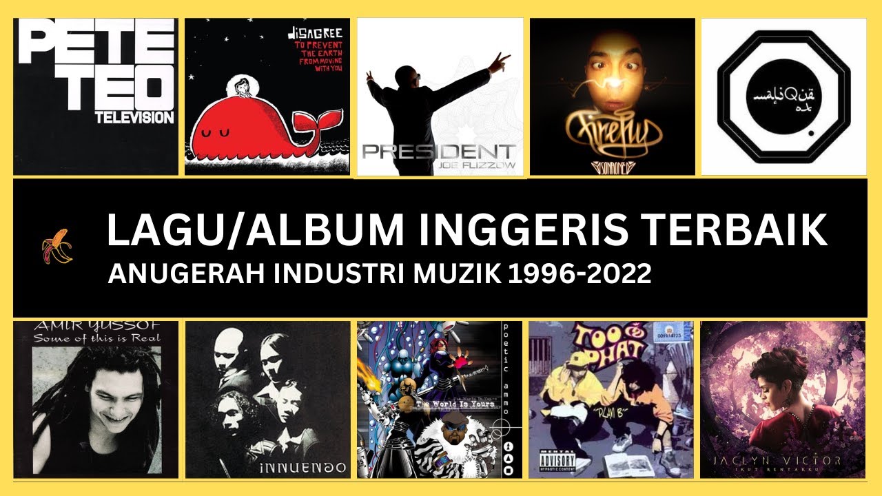 ALBUM/LAGU INGGERIS TERBAIK: Senarai Pemenang Anugerah Industri Muzik ...