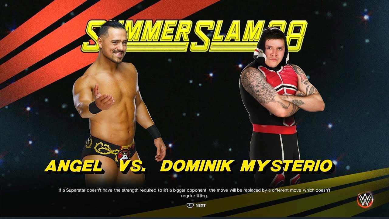 WWE 2K23: Angel VS. Domink Mysterio - YouTube