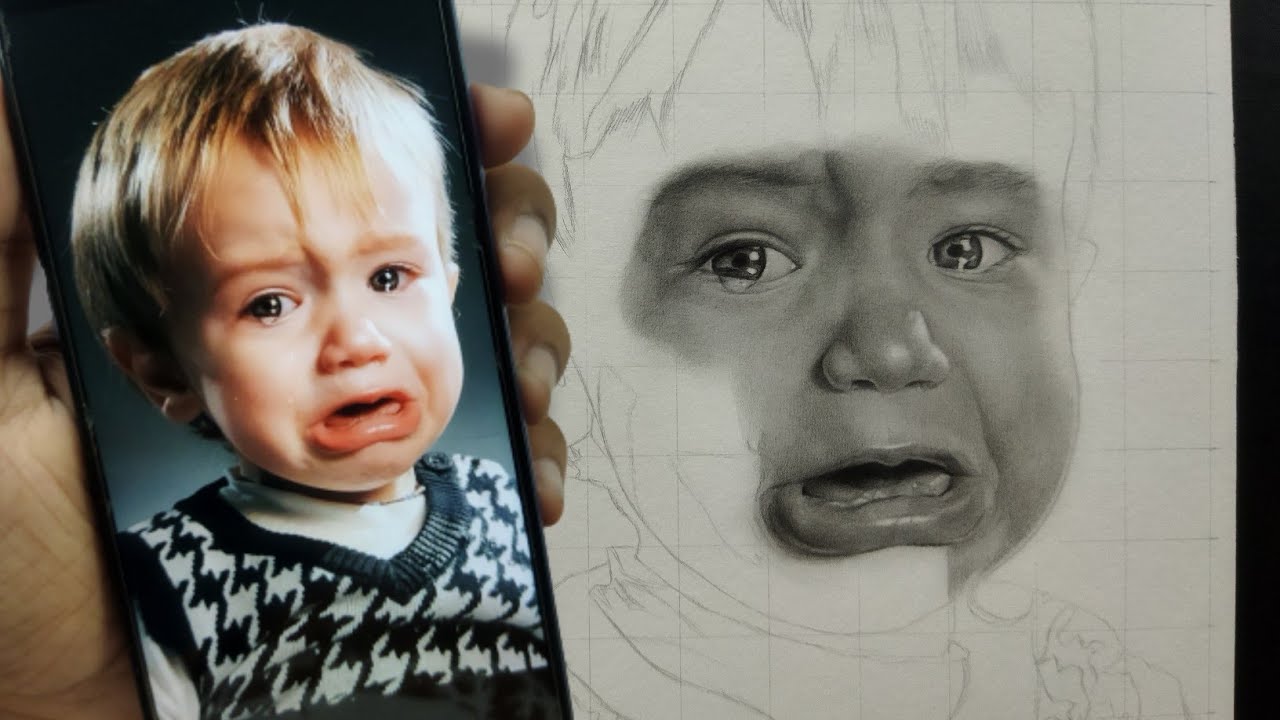 How to shade Realistic face part-1 - YouTube