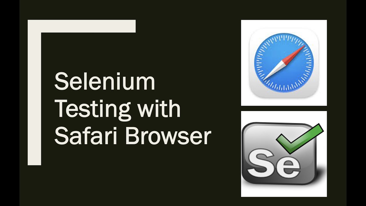 How to use Safari Web-driver in Selenium/ Enable automation for Safari ...