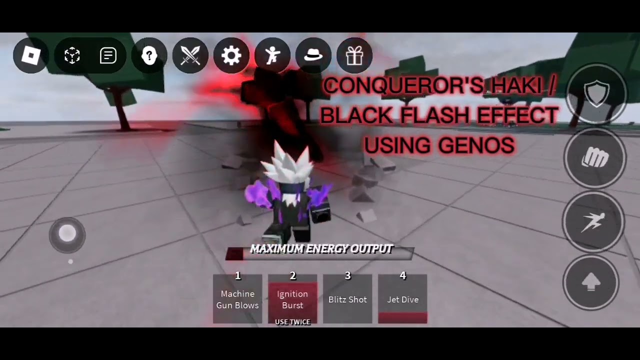 CONQUEROR'S HAKI / BLACK FLASH EFFECT USING GENOS # ...