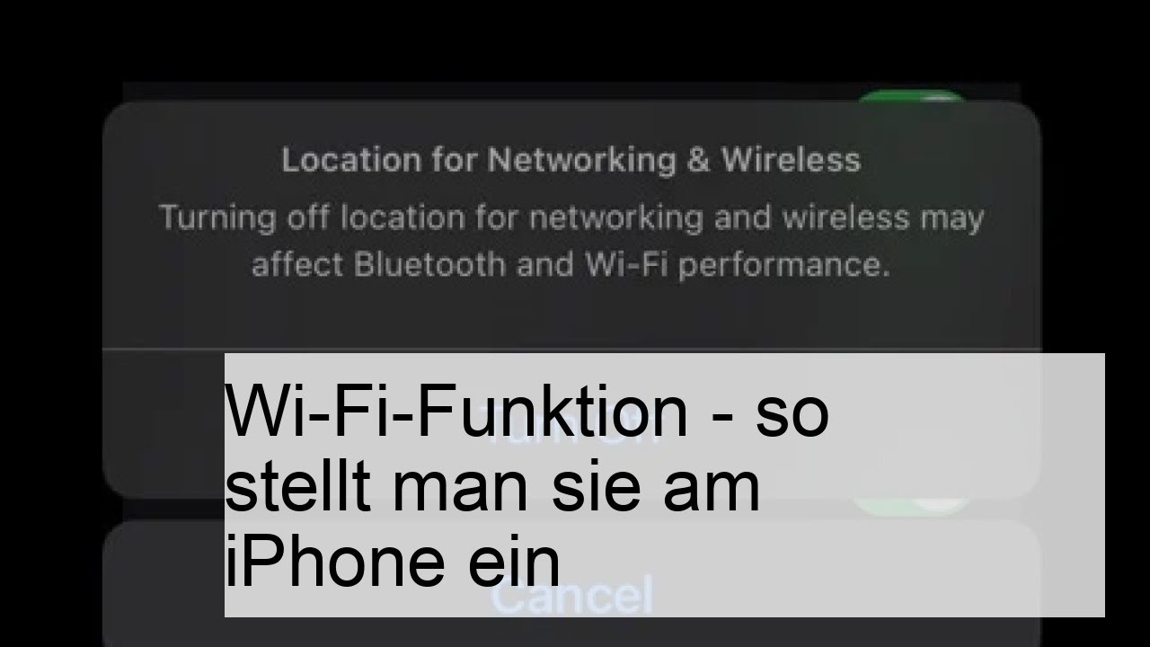 Wi-Fi-Funktion - so stellt man sie am iPhone ein - YouTube