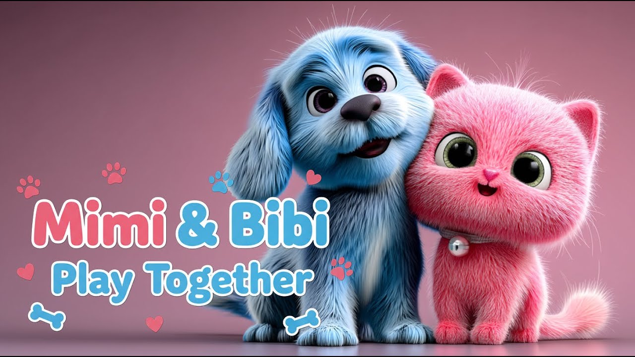 Mimi & Bibi Play Together | Funny 3D Cartoon for Kids | LoopiToonsTV ...