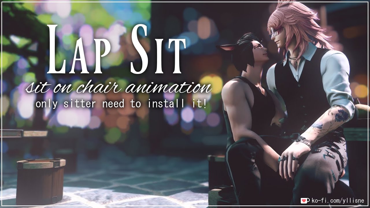 [yllisne] Lap sit - Sitting on chair animation - YouTube