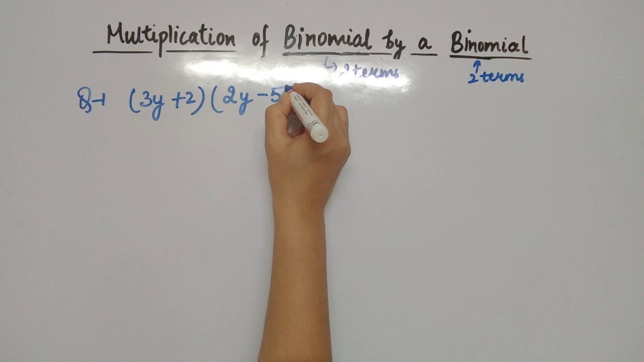 multiplication of binomial by binomial - YouTube
