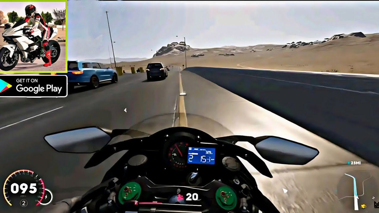 Kawasaki Ninja H2 Bike Simulator | New Bike | Realistic Feel Game #part ...