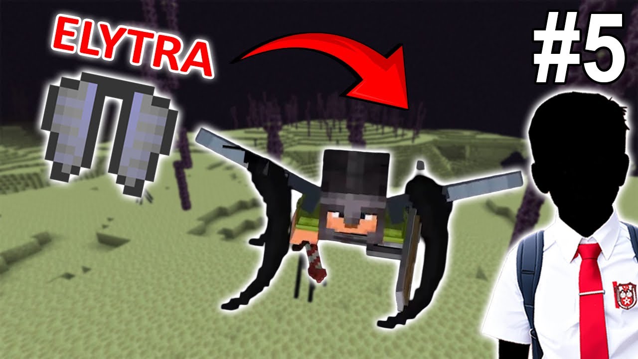 PERJUANGAN ADIKKU MENDAPATKAN SAYAP TERBANG DI MINECRAFT - YouTube