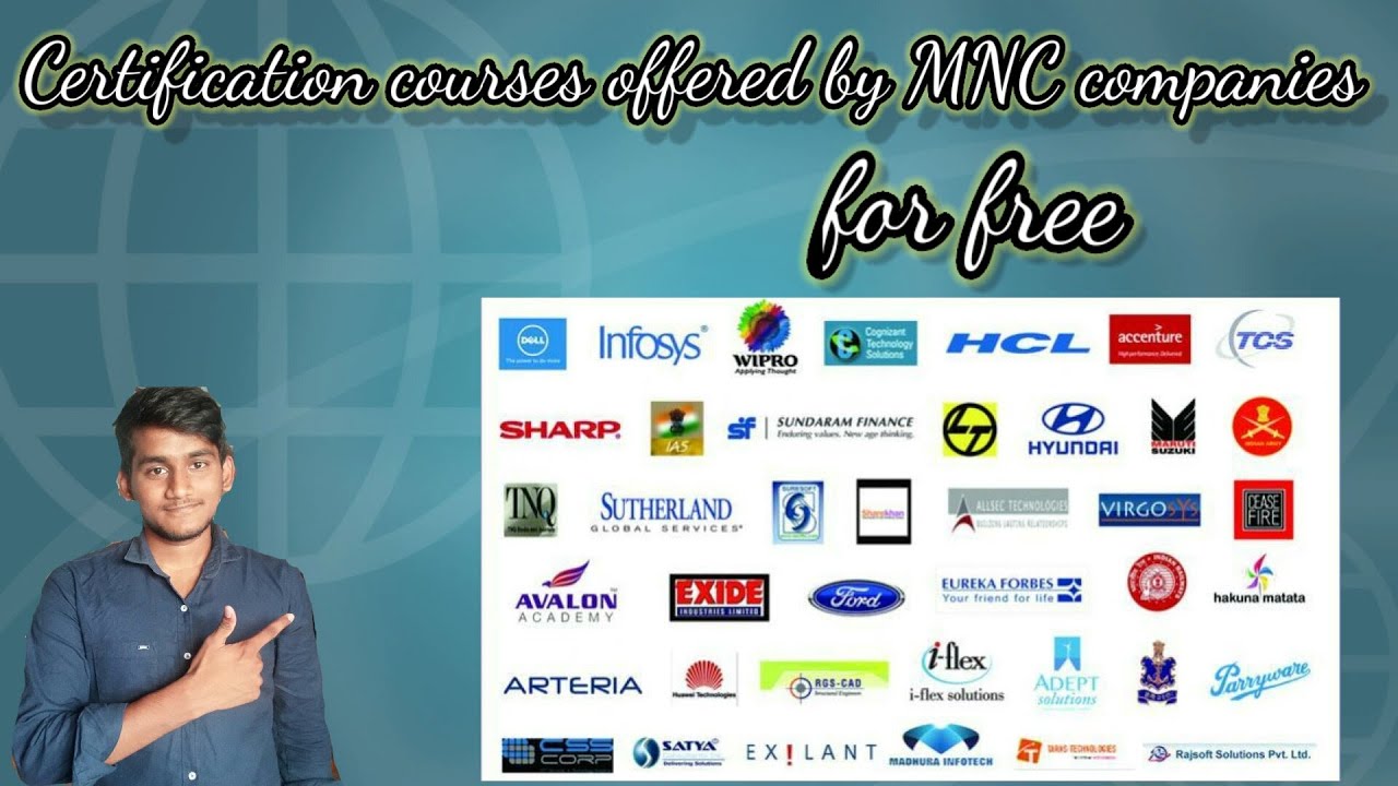 top mnc companies providing certification course for free - YouTube