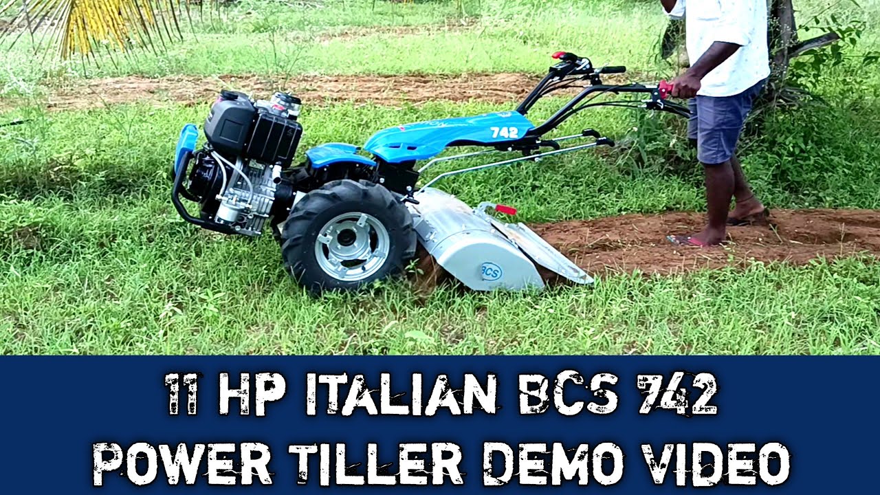 11HP Italian BCS 742 Power Tiller Demo Video - YouTube