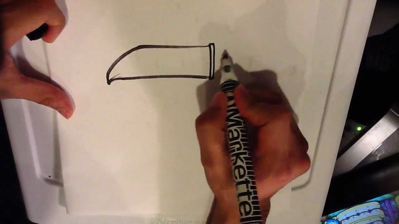 How to Draw a Knife - Easy Drawings - YouTube