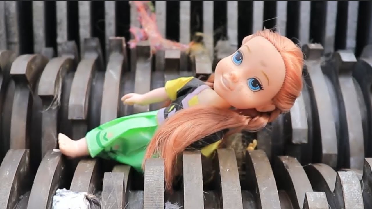 shredder VS Shredding barbie doll Amazing video#30 curious baby - YouTube