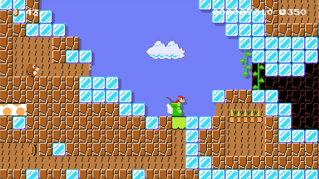 [SDB] 5-2 Slippery Slope Ride by CJ - SUPER MARIO MAKER - NO COMMENTARY ...