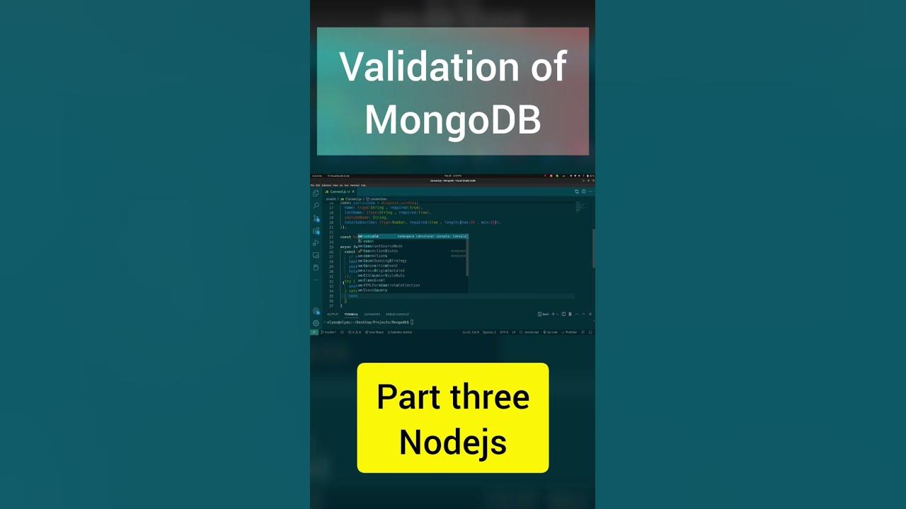 Nodejs Schema Validation Shorts Status Nodejs Validation Youtube