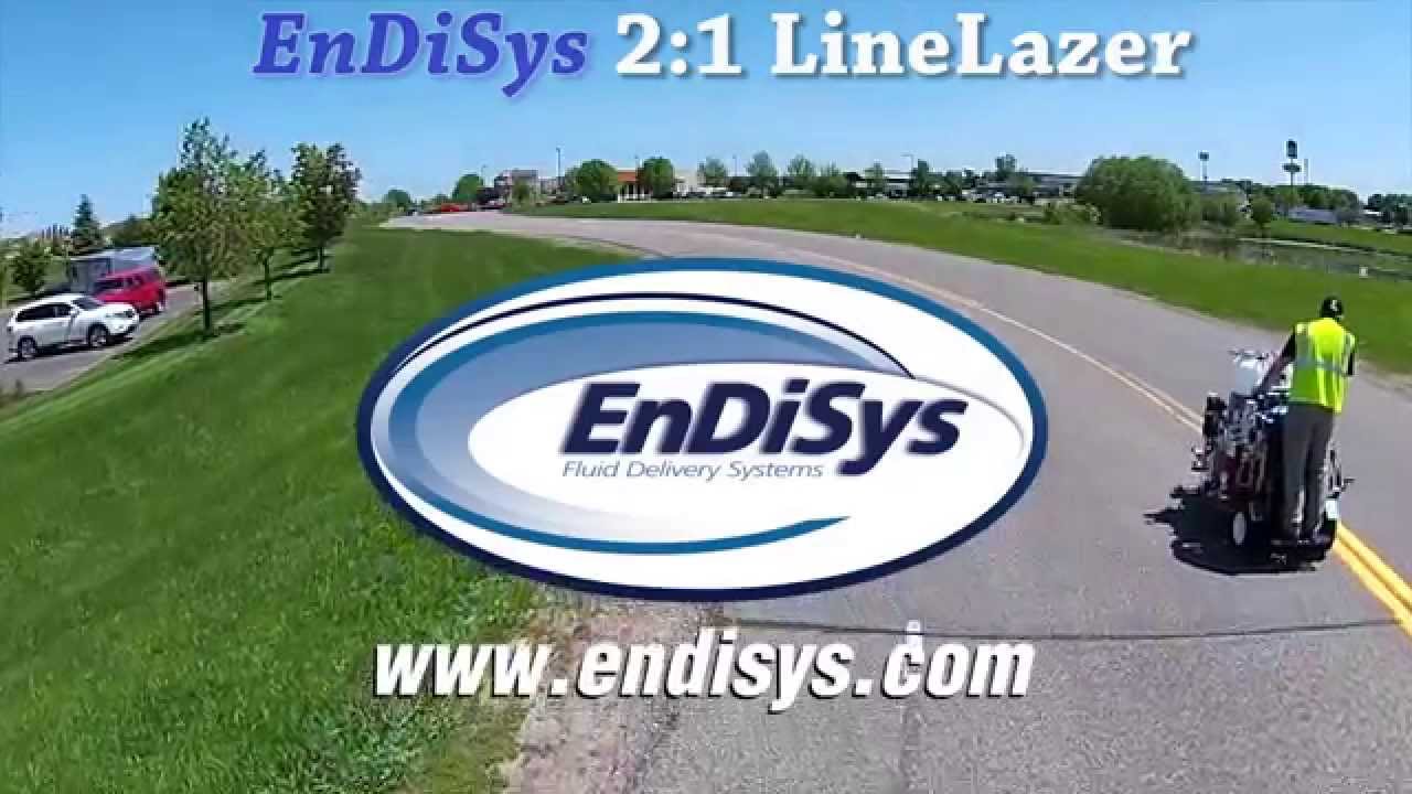 2:1 LineLazer Line Striper by EnDiSys - YouTube