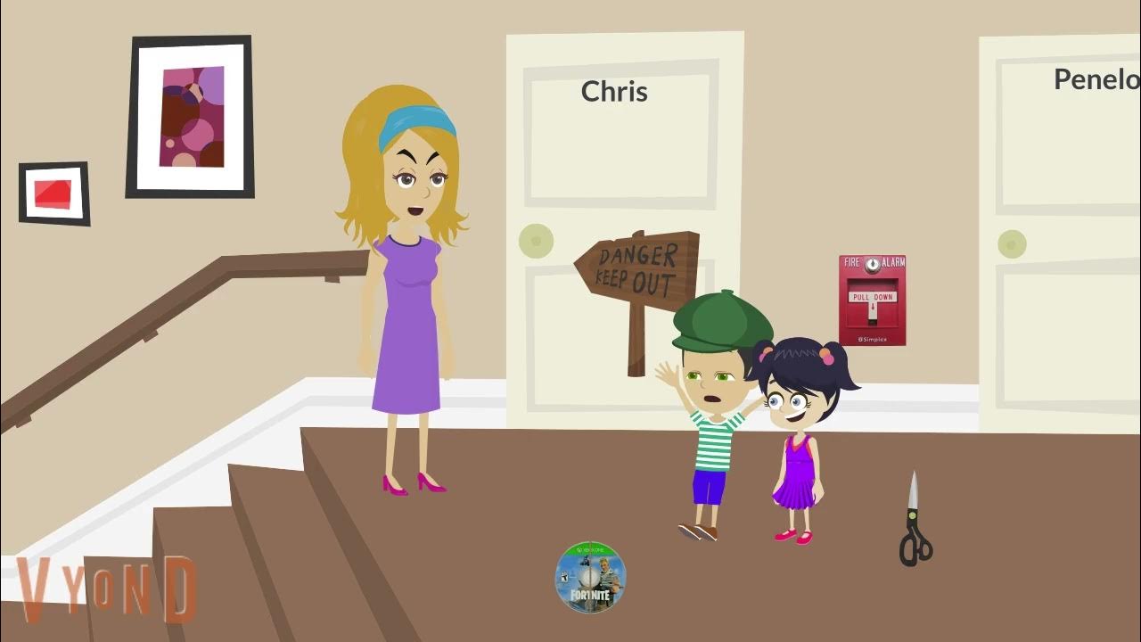 Penelope Cuts Up Chriss Fortnite Disc Youtube