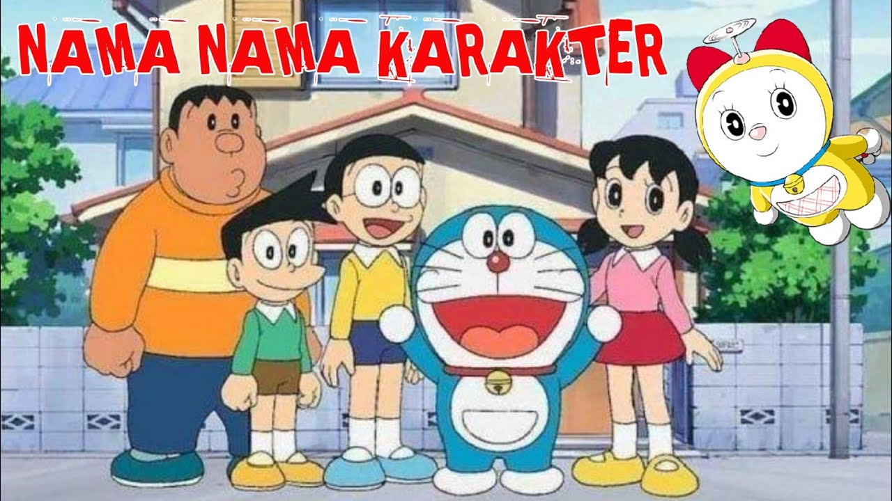 Daftar nama nama karakter di kartun Doraemon #usrtoys - YouTube