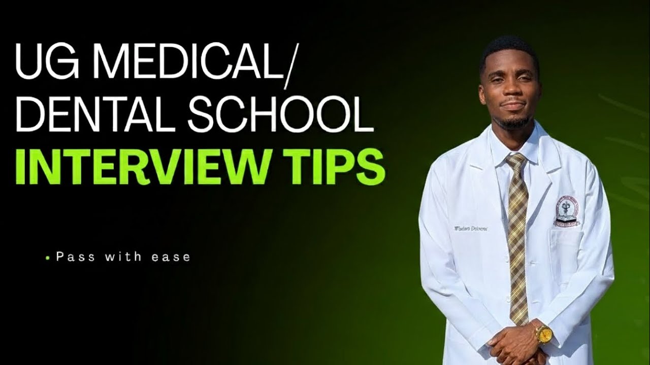 UG MEDICAL/DENTAL SCHOOL INTERVIEW; HOW TO ANSWER THE QUESTIONS WITH ...