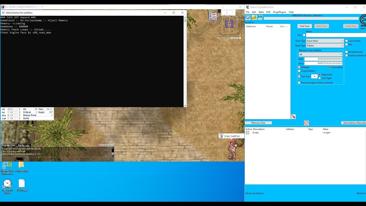 บายพาส Ragnarok Gepard Shield Bypass Memory Check By x99_Team - YouTube