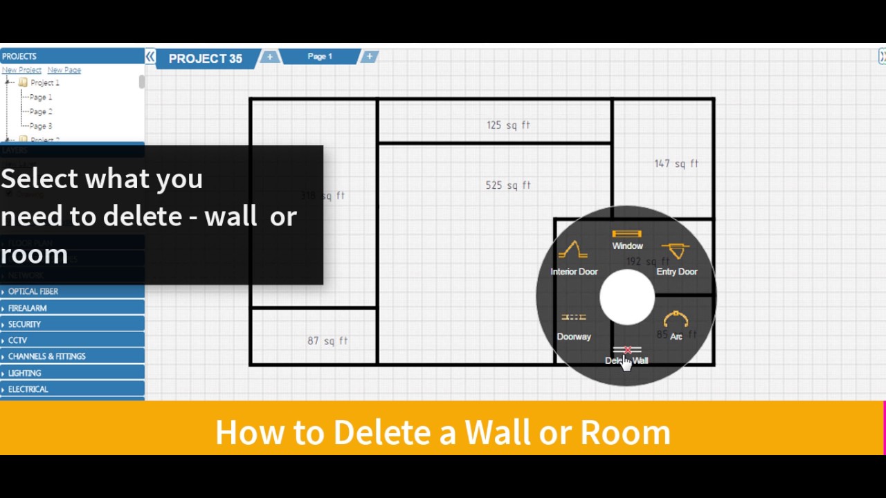 CAD5D - How to Delete a Wall or Room - YouTube